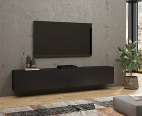 Televizní stolek AVA 40 Helvetia 180/35/30 Barevné provedení: černý mat/dub wotan