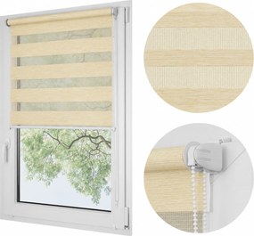 Roleta Den a Noc neinvazivní Premium Písek 44x150 cm