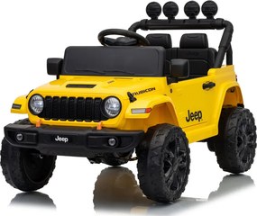 LEAN CARS Akumulátorové vozidlo Jeep Rubicon DK-JWR558 24 V, žluté