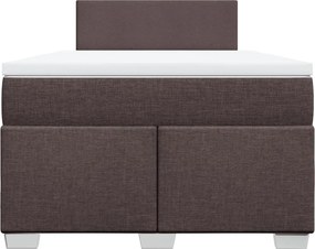Box spring postel s matrací tmavě hnědá 120x190 cm textil 3285823