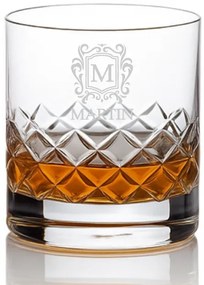 Dekorant Sklenice na whisky s monogramem Grosvenor 310 ml 2KS