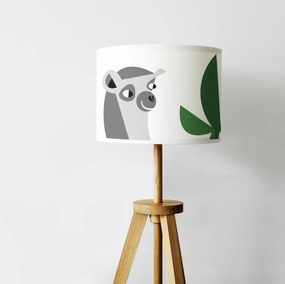 Pan VELKÝ BÍLÝ LEMUR /stojan/, bez stojanu a kabelu: podstavec pod lampu, druh stojanu: bez