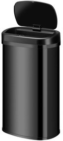 Juskys Čtvercový odpadkový koš se senzorem - 60 L - černý