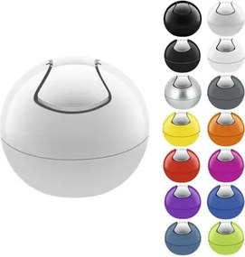 Spirella BOWL mini výklopný odpadkový koš 1 L bílý / plast