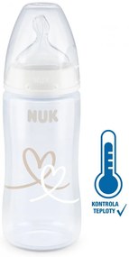 NUK FC+ láhev s kontrolou teploty 300 ml - bílá