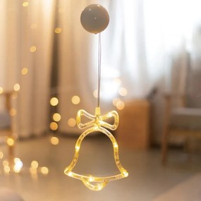 ACA DECOR Vánoční LED zvonek s přísavkou