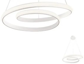 Redo 01-1888 - LED Stm lustr na lanku TORSION LED/29W/230V pr. 55 cm bílá