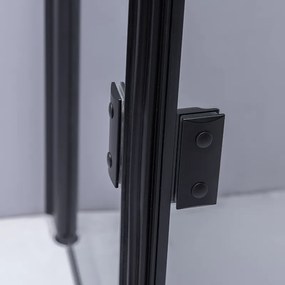 BPS-koupelny Čtvercový sprchový kout HYD-SK05 100x100 černá/transparent