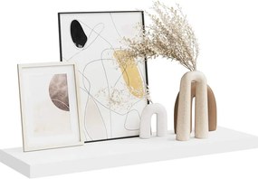 Plovoucí nástěnná police bílá 80 x 23,5 x 3,8 cm MDF 323814