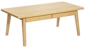 Konferenční stolek v dekoru dubu v přírodní barvě 60x120 cm Nice – Woodman