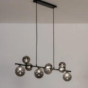 Závěsné černé designové svítidlo nad jídelní stůl Benelux Nero 9