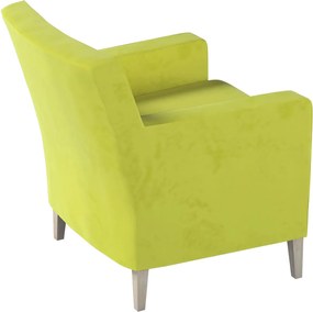 Potah na křeslo IKEA Karlstad barva zelená látka lesklé, sametová