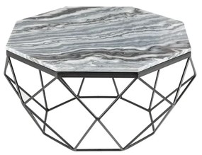 Massive home | Konferenční stolek DIAMOND NOBLES 69 CM šedý mramor