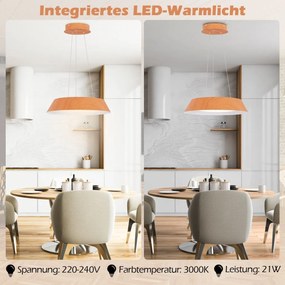 Costway 21 W stropní LED stropní světlo úsporné stropní svítidlo s přírodním