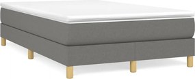 Box spring postel s matrací tmavě šedá 120x200 cm textil 3144160