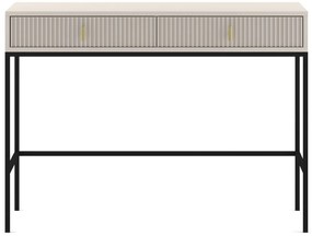 Toaletní stolek Maggiore 104 cm kašmír/černý/zlatý