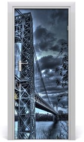 Fototapeta samolepící na dveře most Nový York 75x205 cm