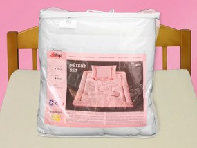 4sleep Dětský set MEDICAL do postýlky prošívaný přikrývka 100x135cm, polštář 40x60cm celoroční (400+220g)