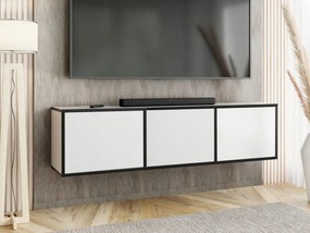 TV skříňka EDI 3 bílý uzavřená TV skříňka s policí