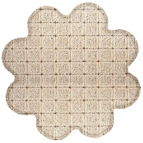 Vopi koberce Kusový koberec Udinese béžový kytka - 120x120 kytka cm