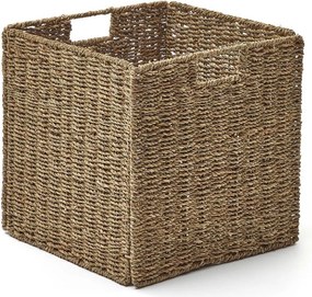 Košík do regálu z mořské trávy 32x32x33 cm Tossa – Kave Home