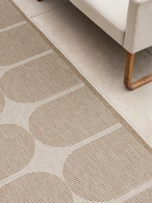 NORTHRUGS, Běhoun Duet Bowen 106245 Beige/White - na ven i na doma, 80x250, béžová, chodba / předsíň