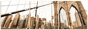 Obraz na plátně - Manhattan Bridge - panoráma 5925FB (90x30 cm)