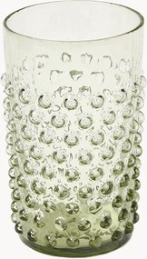 Ručně foukané sklenice Hobnail, 6 ks