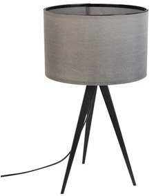 Černo-šedá stolní lampa Zuiver Tripod, ø 28 cm