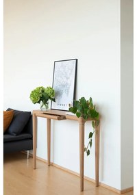 Konzolový stolek z dubového dřeva v přírodní barvě 12x110 cm Heart'n'Soul – UMAGE