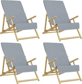 Plážové osušky 4 ks šedé 60 x 135 cm textil 400 GSM 3157052