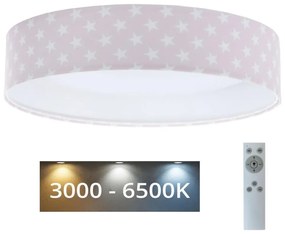 BPS Koncept LED Stmívatelné svítidlo GALAXY KIDS LED/24W/230V hvězdičky růžová/bílá + DO BS0557