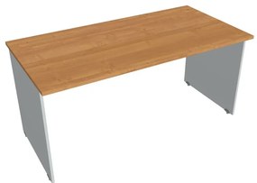 Stůl pracovní rovný 160 cm - Hobis Gate GS 1600 Dekor stolové desky: olše, Dekor lamino podnože: šedá