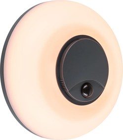 P 94956 LED venkovní nástěnné svítidlo Aureva pohybové čidlo IP65 kruhové 220mm 2200 - 4000K 20,5W 230V antracit/bílá polykarbonát - PAULMANN