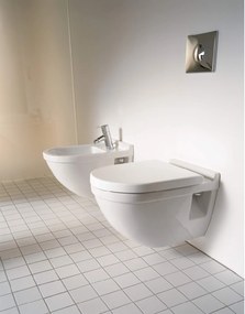 Duravit Starck 3 - závěsný bidet 36x54 cm + Wondergliss 22301500001