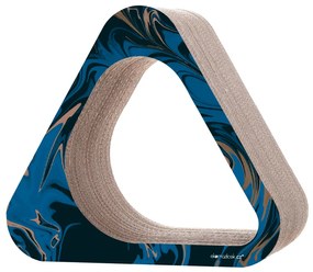 Ekomazlicek.cz Škrabadlo pro kočky TRIANGLE Colour Hloubka škrabadla: 40 cm, Motiv: Bluish