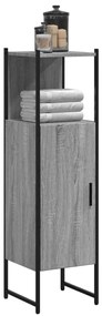 vidaXL Koupelnová skříňka šedá sonoma 33x33x120,5 cm kompozitní dřevo