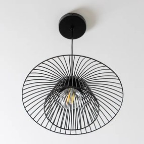 Brilagi - LED Lustr na lanku CERIA WIRE 1xE27/40W/230V pr. 38 cm černá
