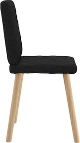 Jídelní židle 4 ks černé textil 3315223