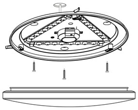 Eglo 97872 - LED Stropní svítidlo FRANIA LED/14,6W/230V