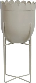 Sinsay - Kovový obal na květináč se stojanem - krémová