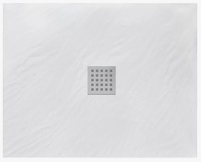 Rea Black Rock, konglomerátová sprchová vanička 120x90x3, 5 cm, bílá, REA-K5582