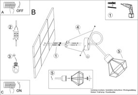 Sollux Lighting Nástěnné svítidlo ARTEMIS 1S černé