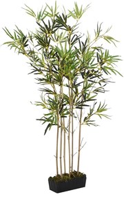 Umělý bambus 368 listů 80 cm zelený
