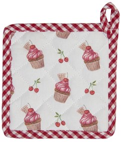 Bavlněná podložka pod nádobí pro děti Cherry Cupcake - 16*16 cm