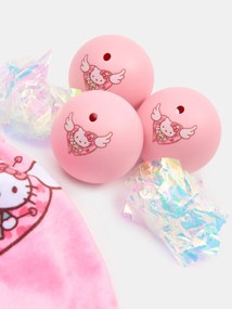 Sinsay - Sada pytlík a míčky pro kočky Hello Kitty 5 pack - pastelová růžová