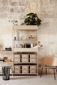 Ferm Living Stolní lampa Vuelta White, bílá barva, sklo, kov