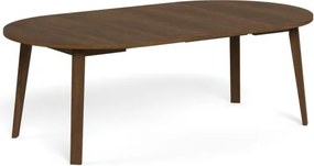 ACTONA Kulatý jídelní stůl A-LINE hnědý 120/220x75 cm