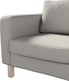 Potah na křeslo IKEA Karlstad, krátký barva šedá látka pletený vzor