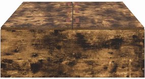 Rám postele s úložným prostorem Kouřový dub 100 x 200 cm 3335353